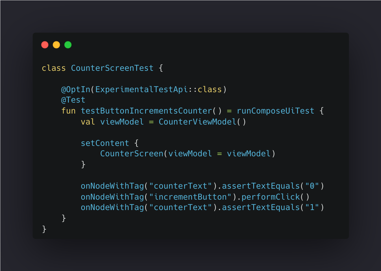 Testing In Compose Multiplatform Cmp From Common Code Carriondev 0488
