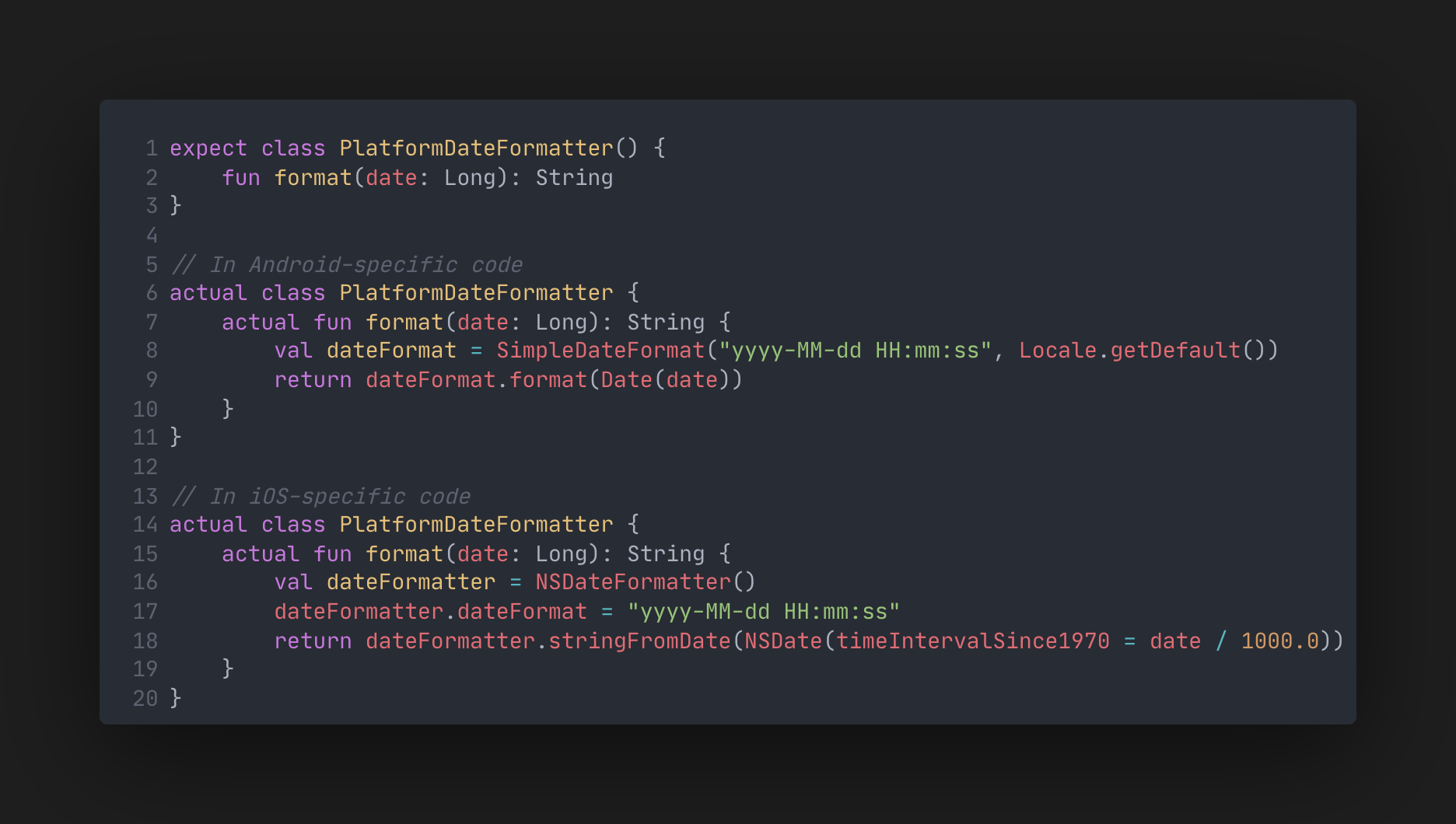Leveraging expect/actual in Kotlin Multiplatform for Native ... Leveraging expect/actual in Kotlin Multiplatform for Native ...